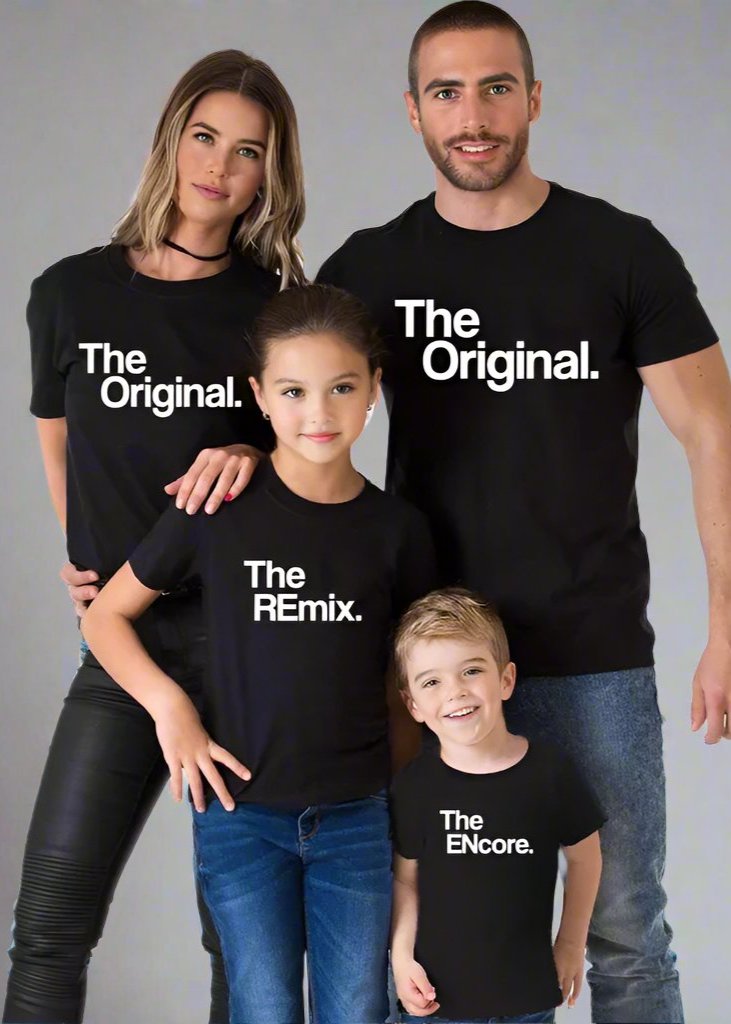 "Original, Remix & Encore" T-Shirt Set - Fun Family... | DLM – Dress ...